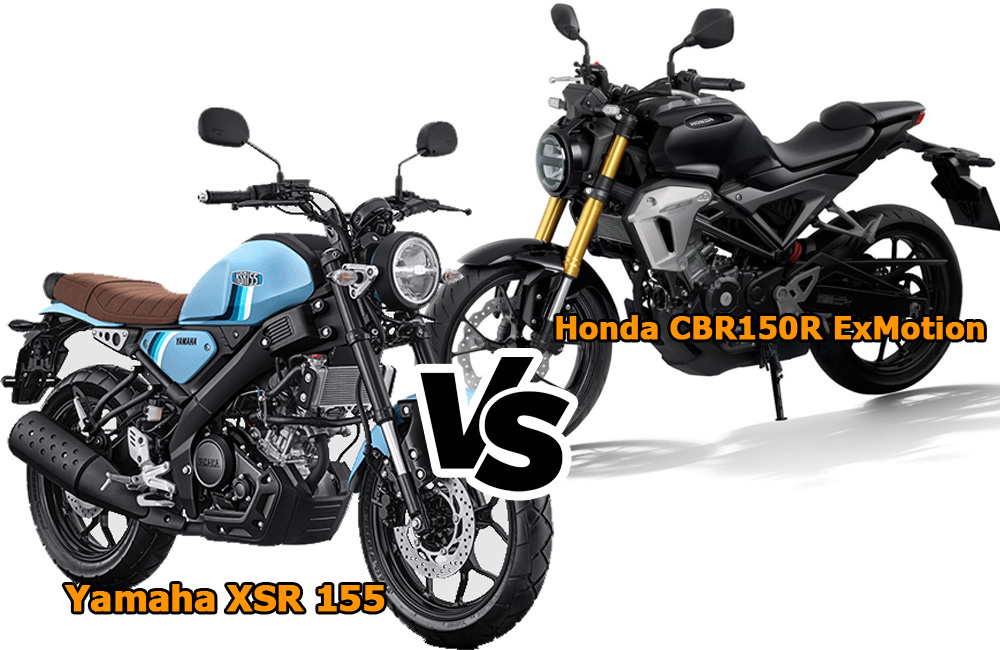 Mana yang Lebih Gantengan, Honda CB150R ExMotion atau Yamaha XSR 155?